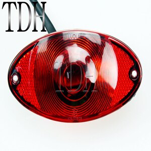 Chrome rode lens motorfiets kattenoog achterlicht ... – Grandado