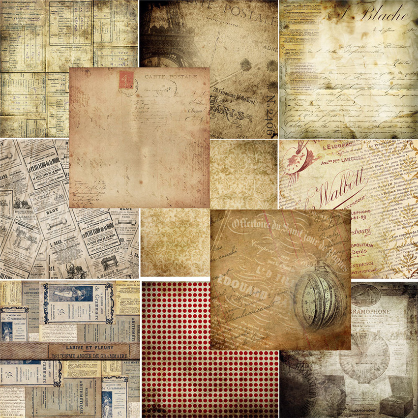 24Pcs/Lot Retro Material Papers DIY Scrapbooking A... – Grandado