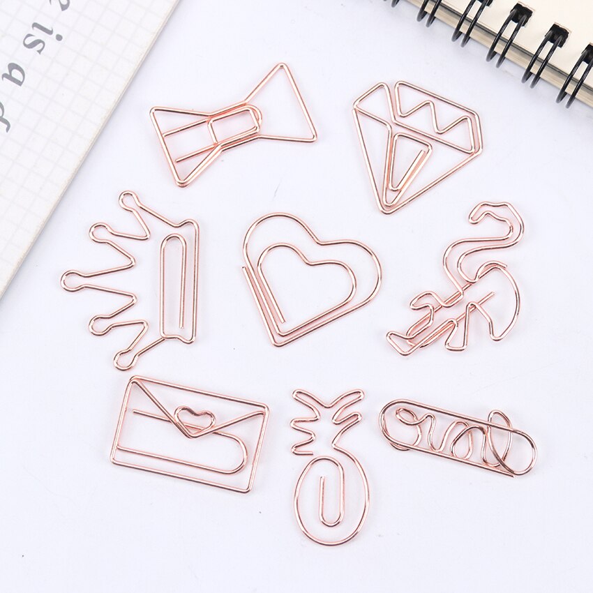 5PCS/Pack Cartoon Shape Paper Clips Kawaii Station... – Grandado