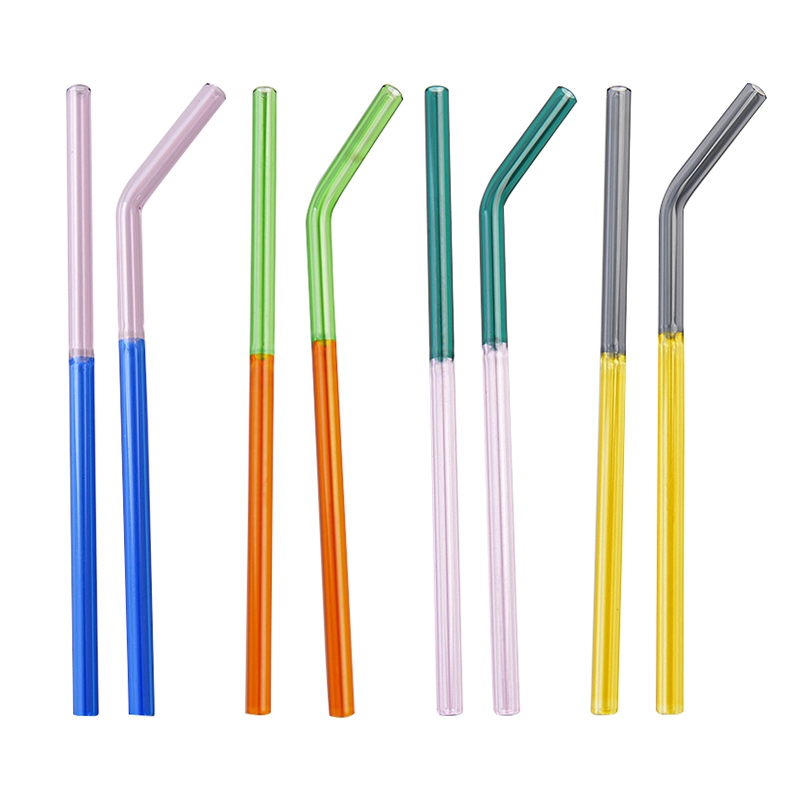Reusable Colored Glass Straws High Borosilicate Gl... – Grandado