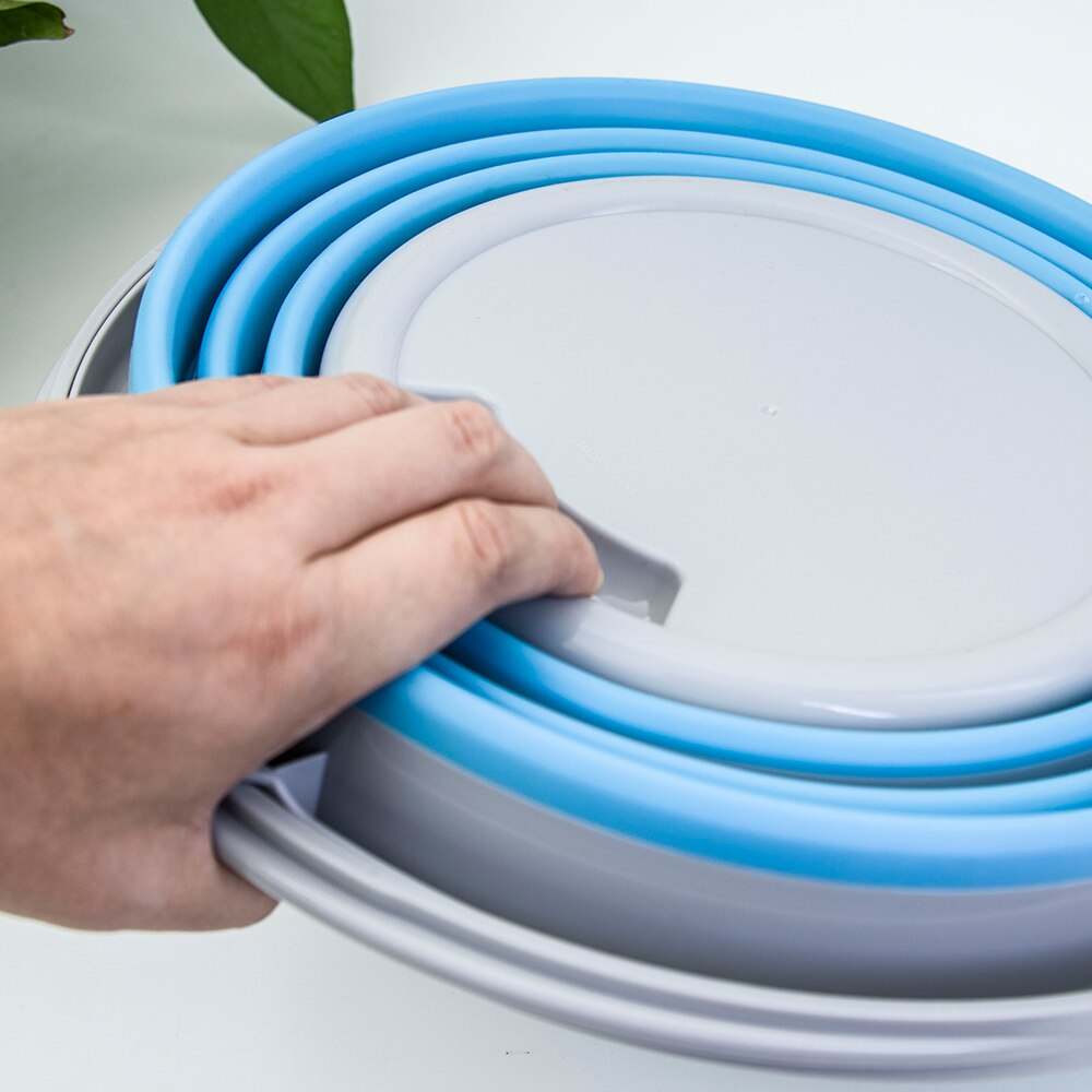 XYj Collapsible Plastic Bucket Foldable Round Tub ... – Grandado