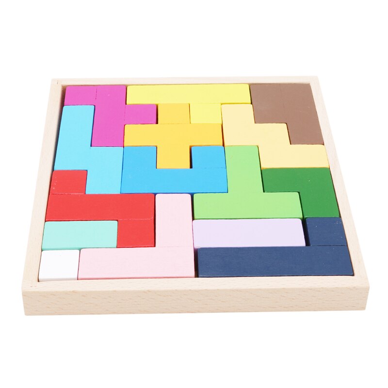 Funny Tangram Brain Puzzle Toys Colorful Wooden To... – Grandado