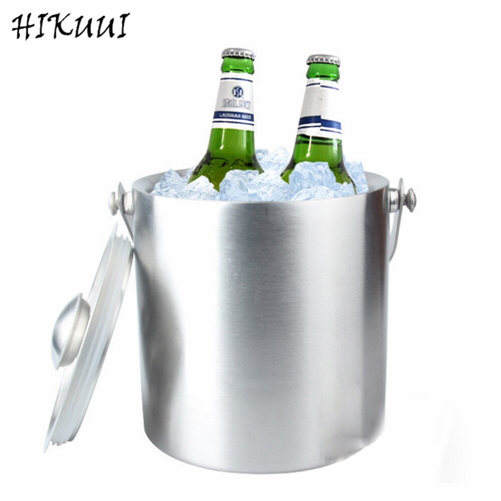 2L Double Layer Stainless Steel Portable Ice Bucke... – Vicedeal