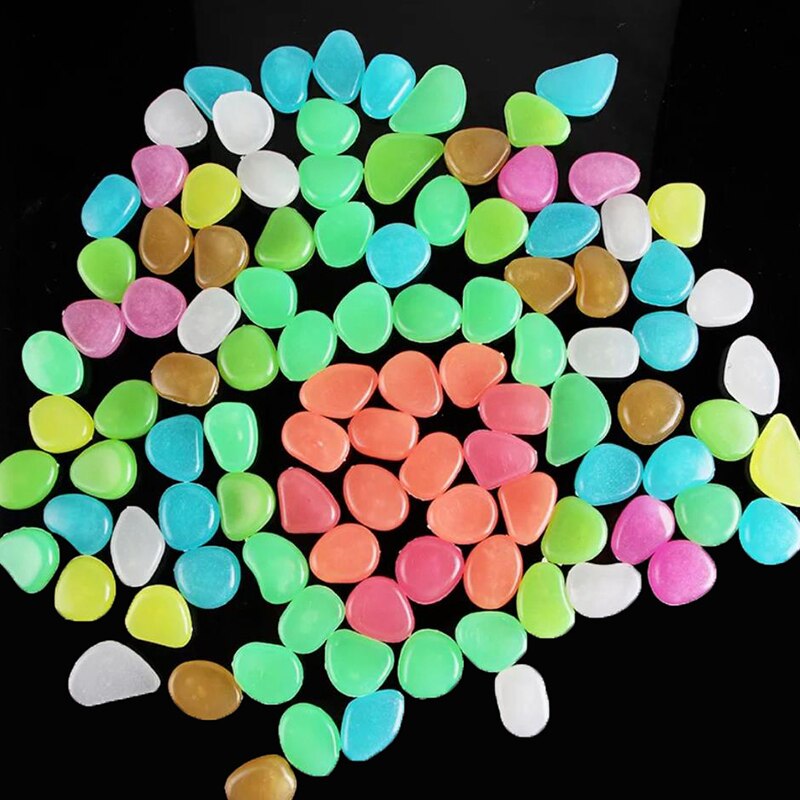 Garden Decor Luminous Stones Glow In Dark Decorati... – Grandado