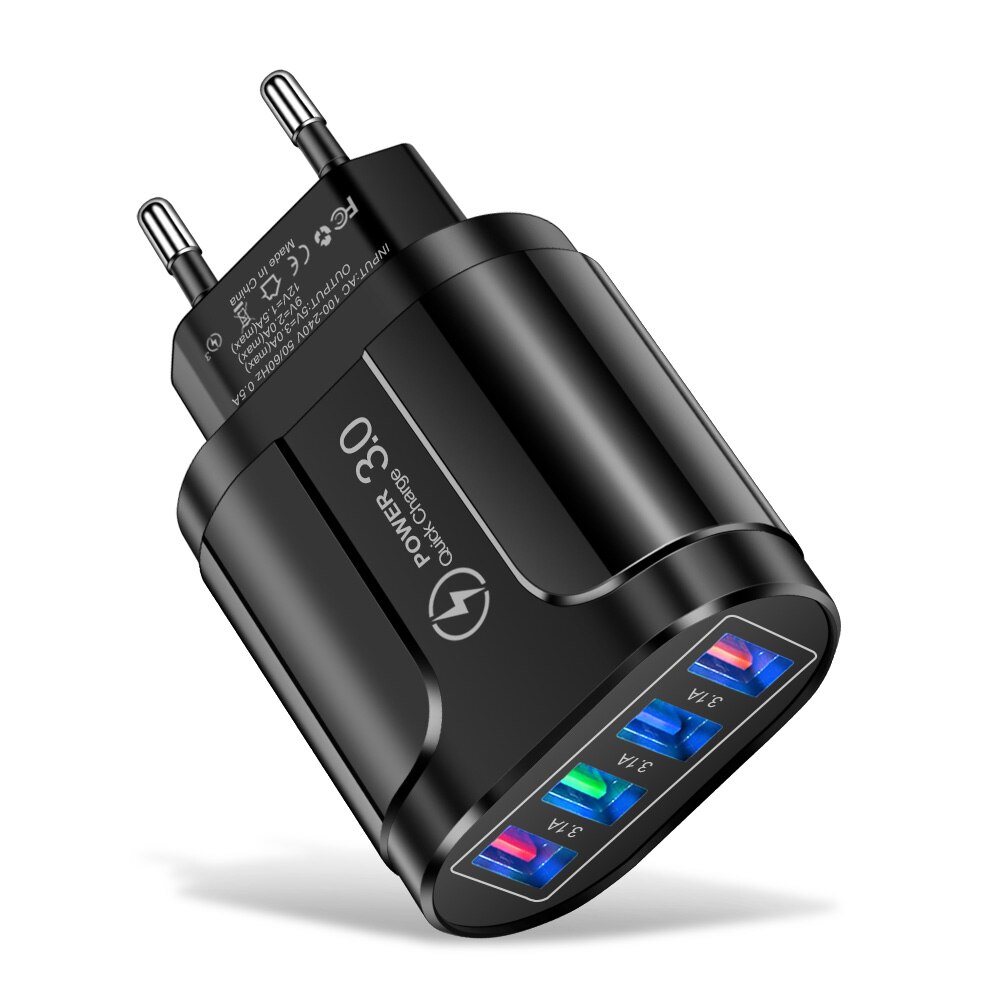 Cargador de viaje USB 3.1A, 4 puertos, carga rápid... – Grandado