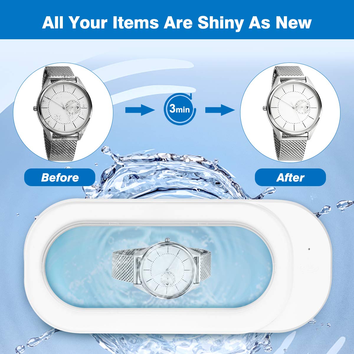 Ultrasonic Cleaner Cleaning Machine 30W Washing Ma... – Vicedeal