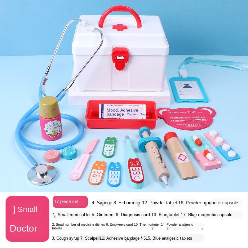 Wooden children's simulation family doctor toy set... – Vicedeal