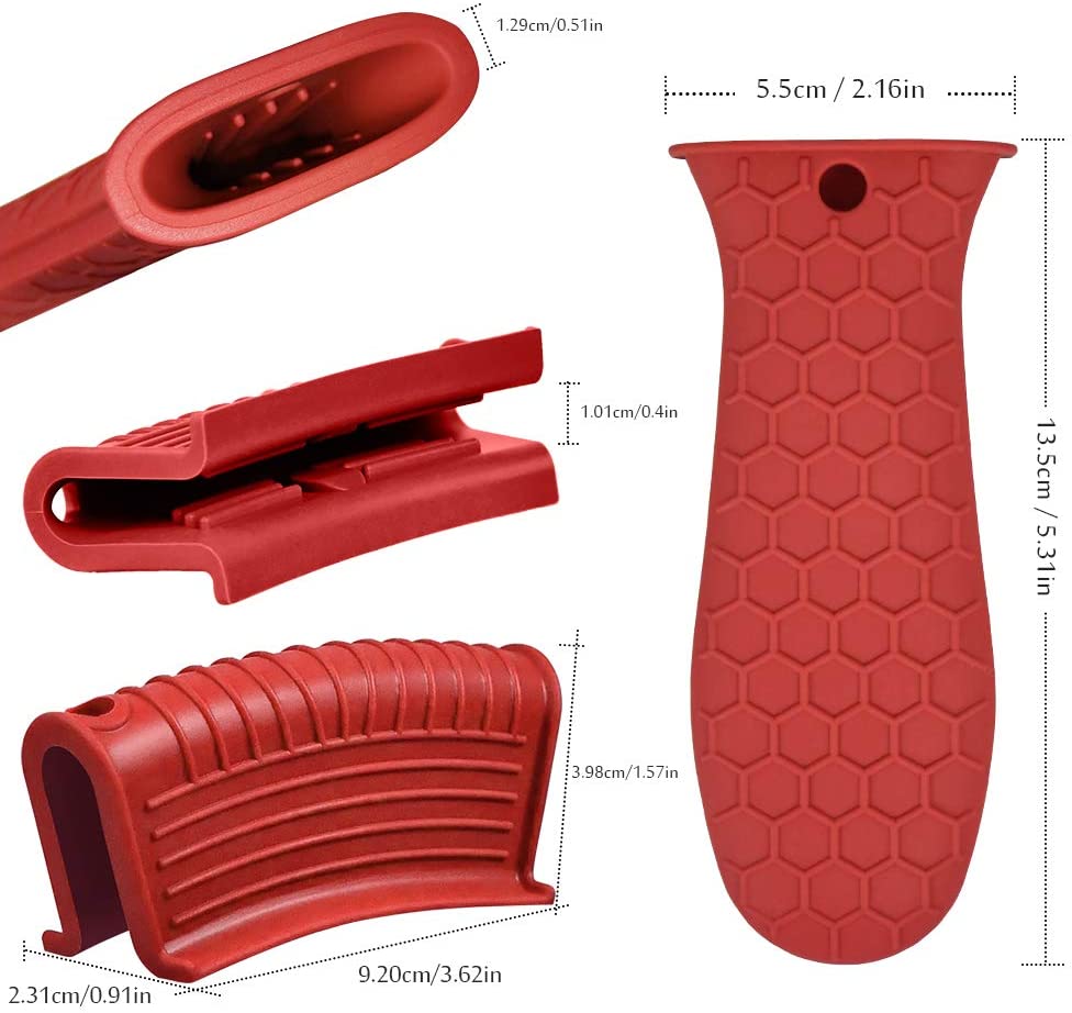 Silicone Handle Holder, 4 Pack Assist Pan Handle S... – Grandado