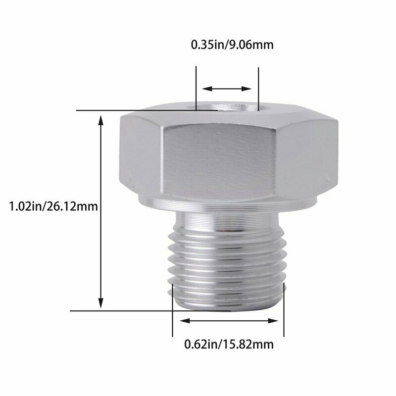 2Stck Öl Druck Sensor M16 X 1,5 Adapter zu 1/8 Zoll NPT für GMC LS1 LSX ... 2Stck Öl Druck Sensor M16 X 1,5 Adapter zu 1/8 Zoll NPT für GMC LS1 LSX ...