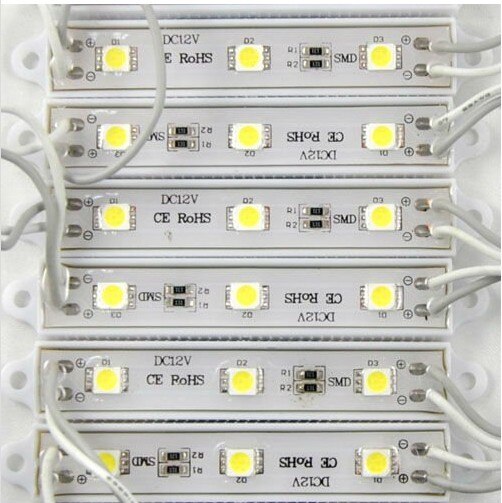 5050 3 LED Modules 40pcs Yellow/Green/Red/Blue/Whi... – Grandado