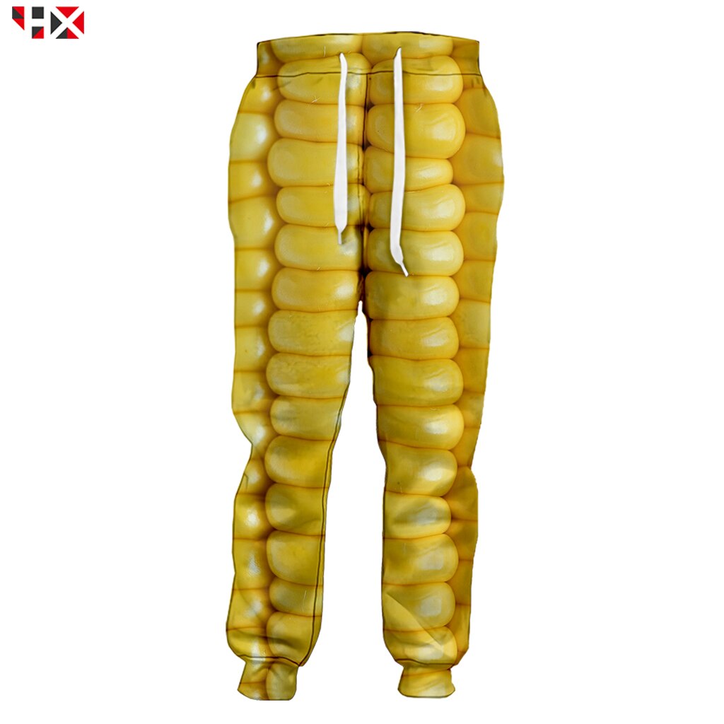 Sweatpants 3D Print Funny Golden Yellow Corn Men T... – Vicedeal