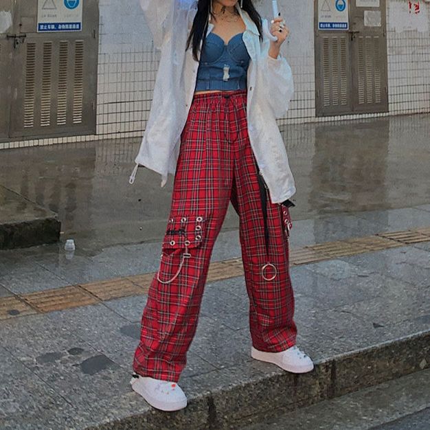 Punk Chain Overalls Women's Summer Clothes Har... – Grandado