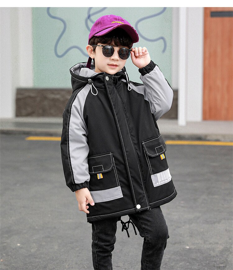 Winter 4-15Years Old Boys Cotton Jacket Children&... – Grandado