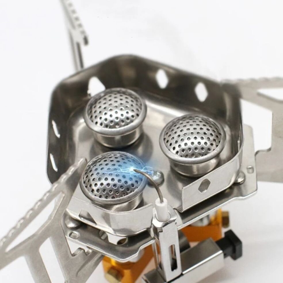 3 Burner Outdoor Picnic Stove Foldable 3 Head Spli... – Vicedeal