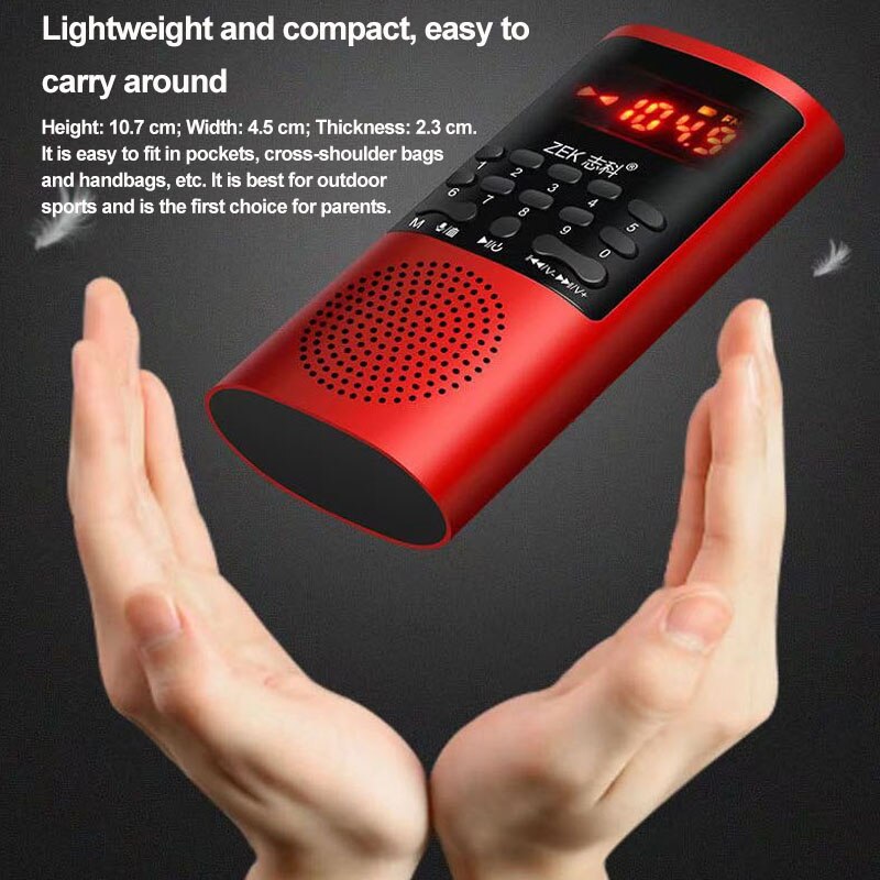 Mini FM Radio Portable Bluetooth Speaker Music Pla... – Grandado