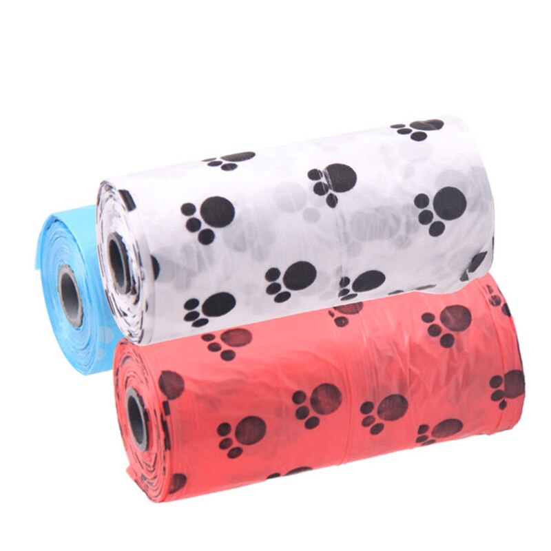 Print Pet Waste Paw Bag 15pcs/Roll Pet Waste Bag 6... – Grandado