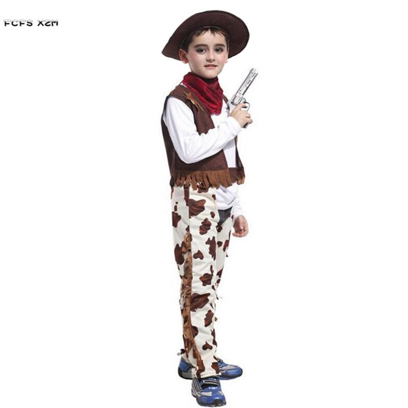 M-XL Kid Children Cowboy Cosplays Halloween Cowboy... – Vicedeal