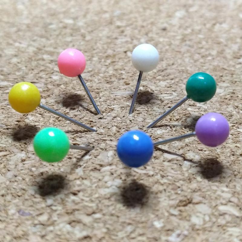500PCS/Box Colorful Push Pins for Map Multi-color ... – Grandado