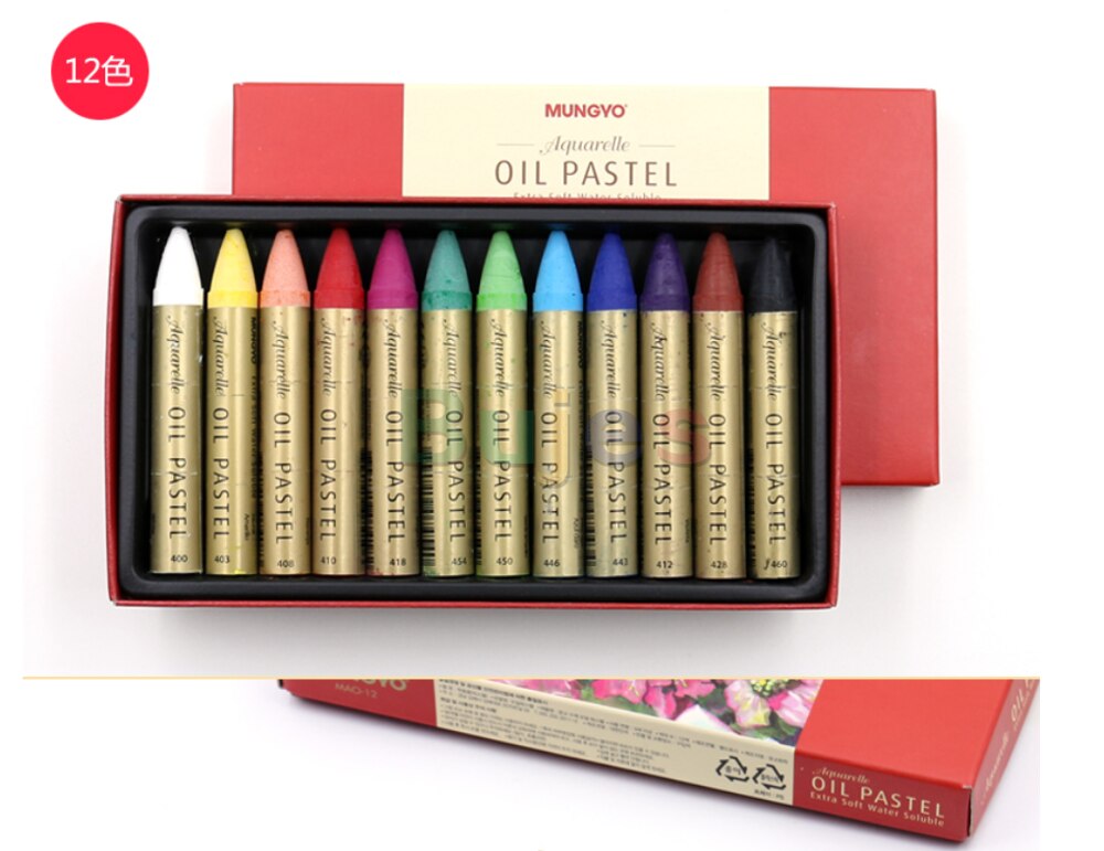 MUNGYO 12/24 colors Oil Pastel water soluble crayo... – Grandado