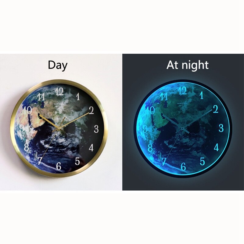 GEEKCOOK Luminous Wall Clock Modern Voice Control ... – Grandado