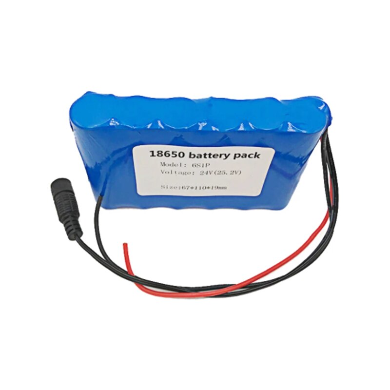 18650 24V 2AH 6S1P Rechargeable Lithium Ion ble Ba... – Grandado