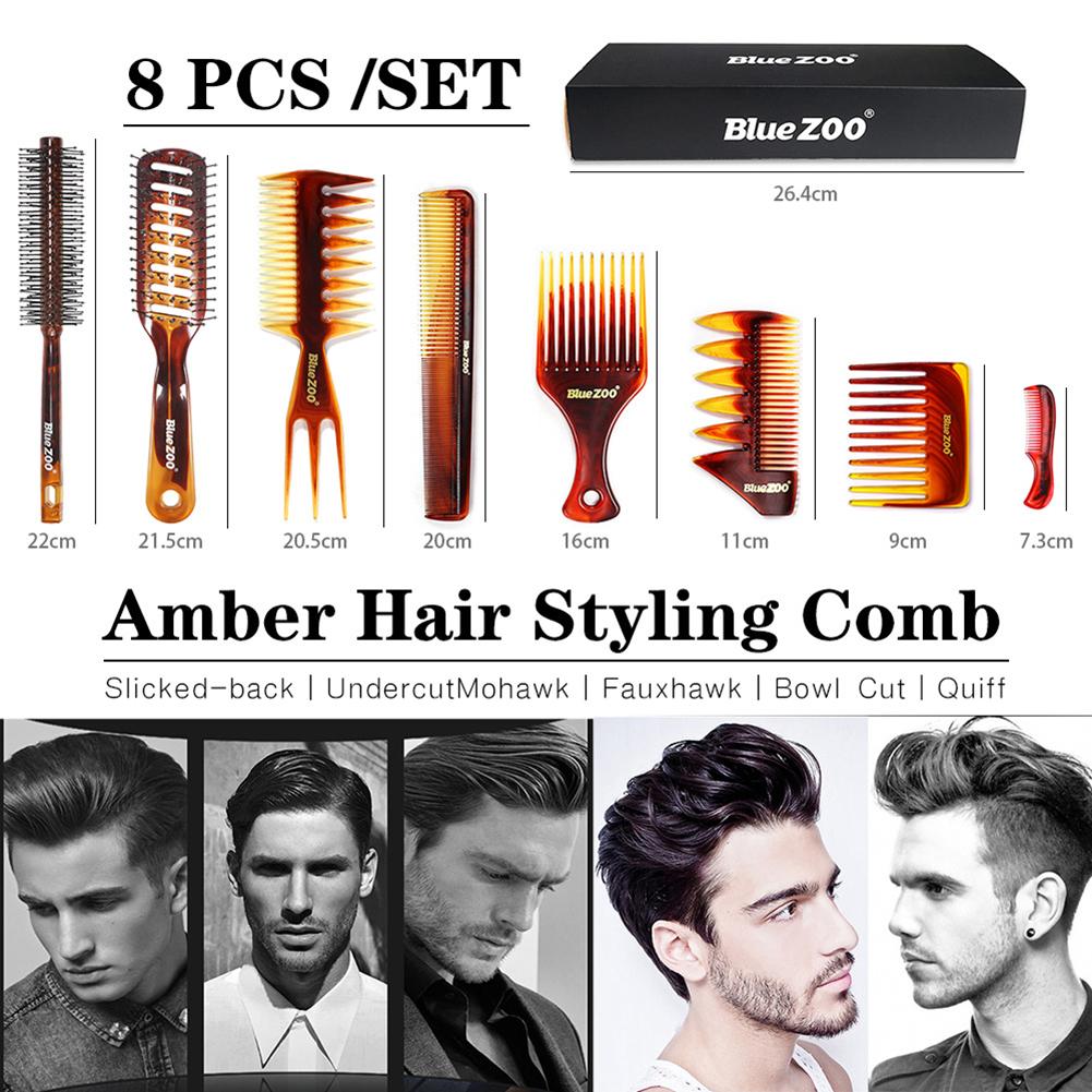8PCS/Set Style Comb Heat-resistant Anti-static Men... – Grandado