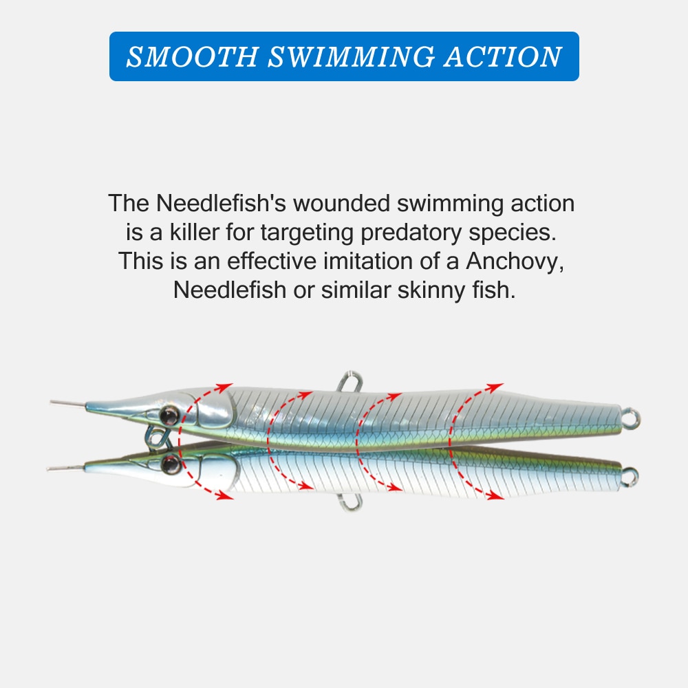 Evercatch needlefish 13/31g sinking pencil hard ba... – Vicedeal
