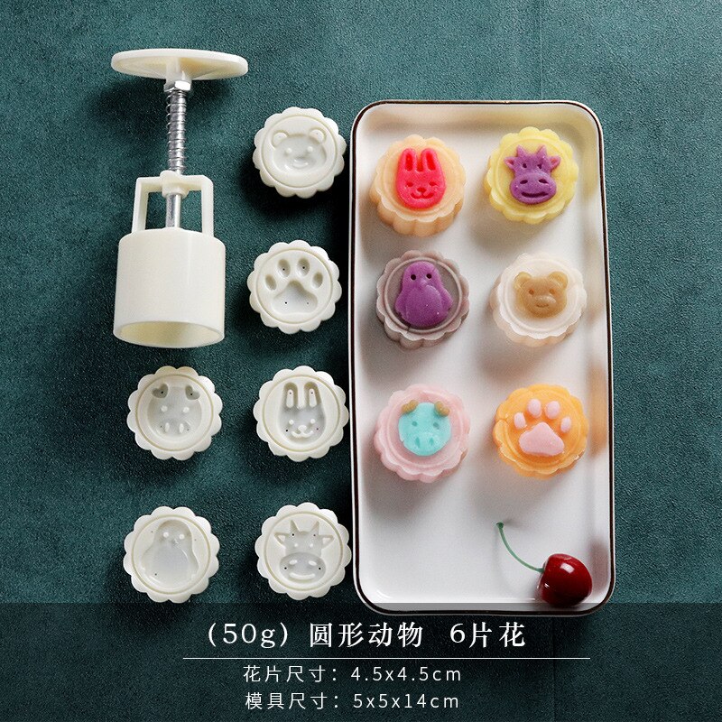 Mid-autumn moon cake mold making model printing eq... – Grandado