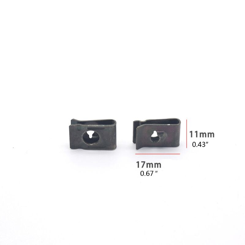M4/M5 Motorcycle Anti-Rust U-Type Metal Clips Self... – Vicedeal