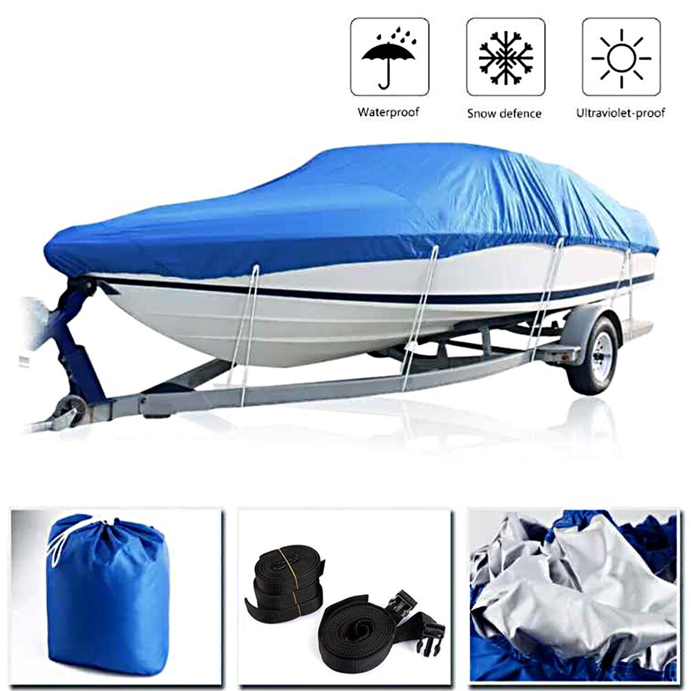 Boat Cover Waterproof Silver Reflective Fits Fishi... – Vicedeal