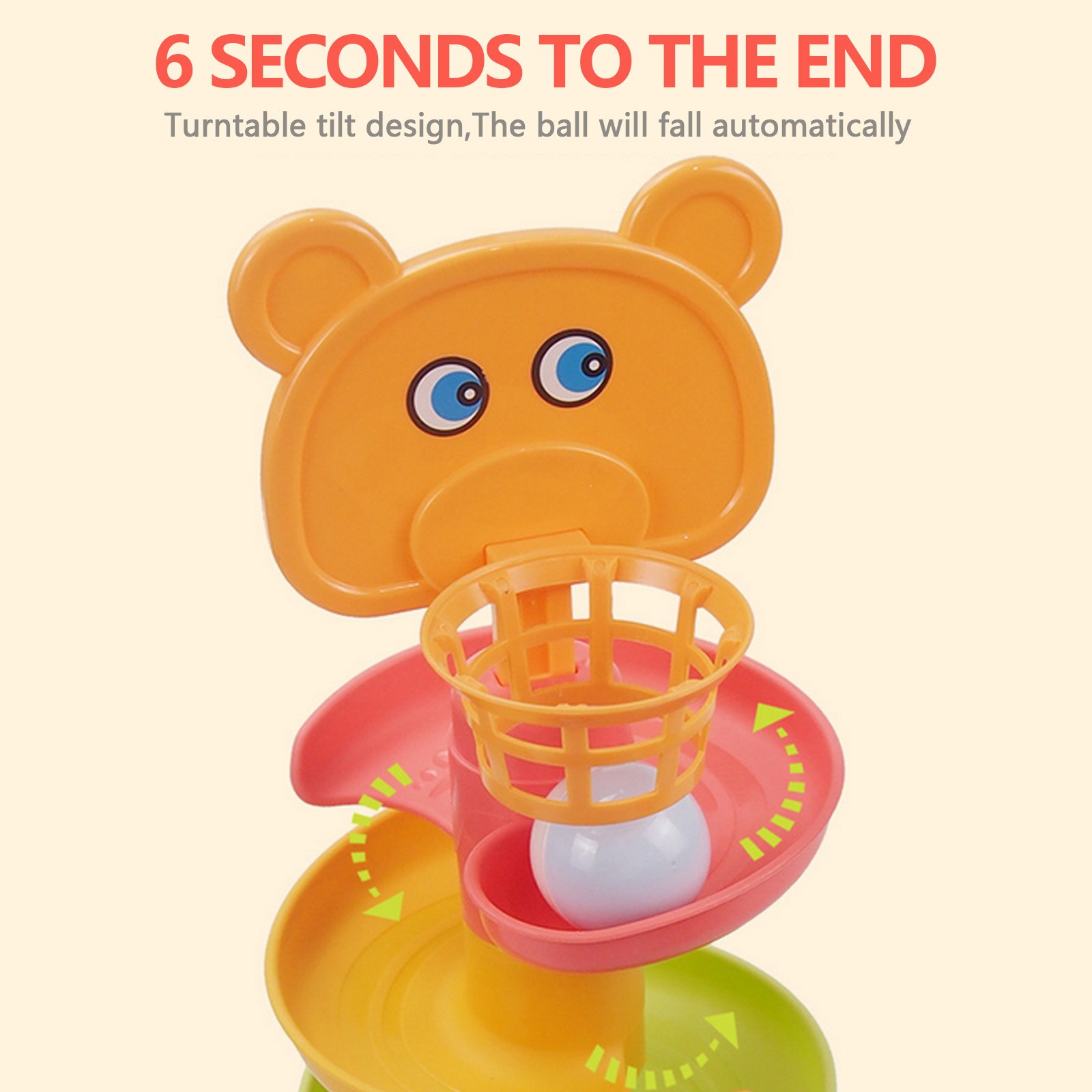 6-Tier Ball Rolling Tower Ramp Track Toy with 7pcs... – Grandado