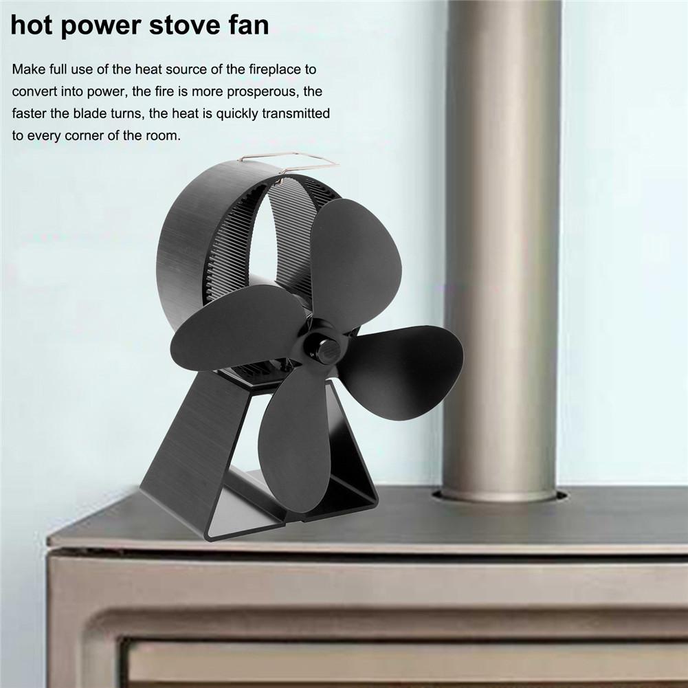 Wood Heater 4 Blades Stove Eco Fan Stove Fireplace... – Vicedeal