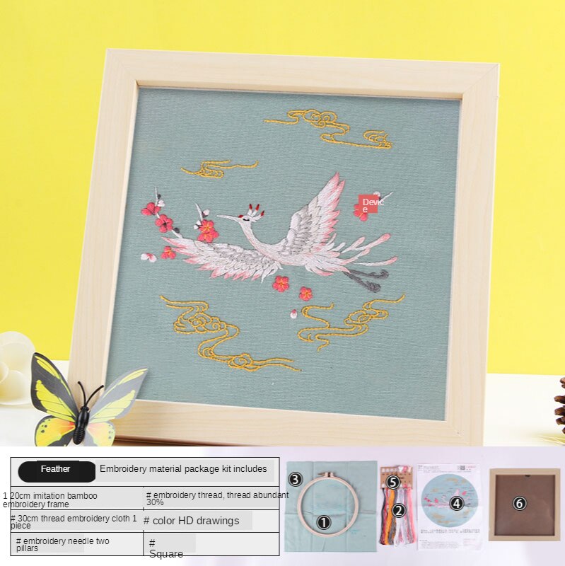 Embroidery materials diy manual production team fa... – Grandado