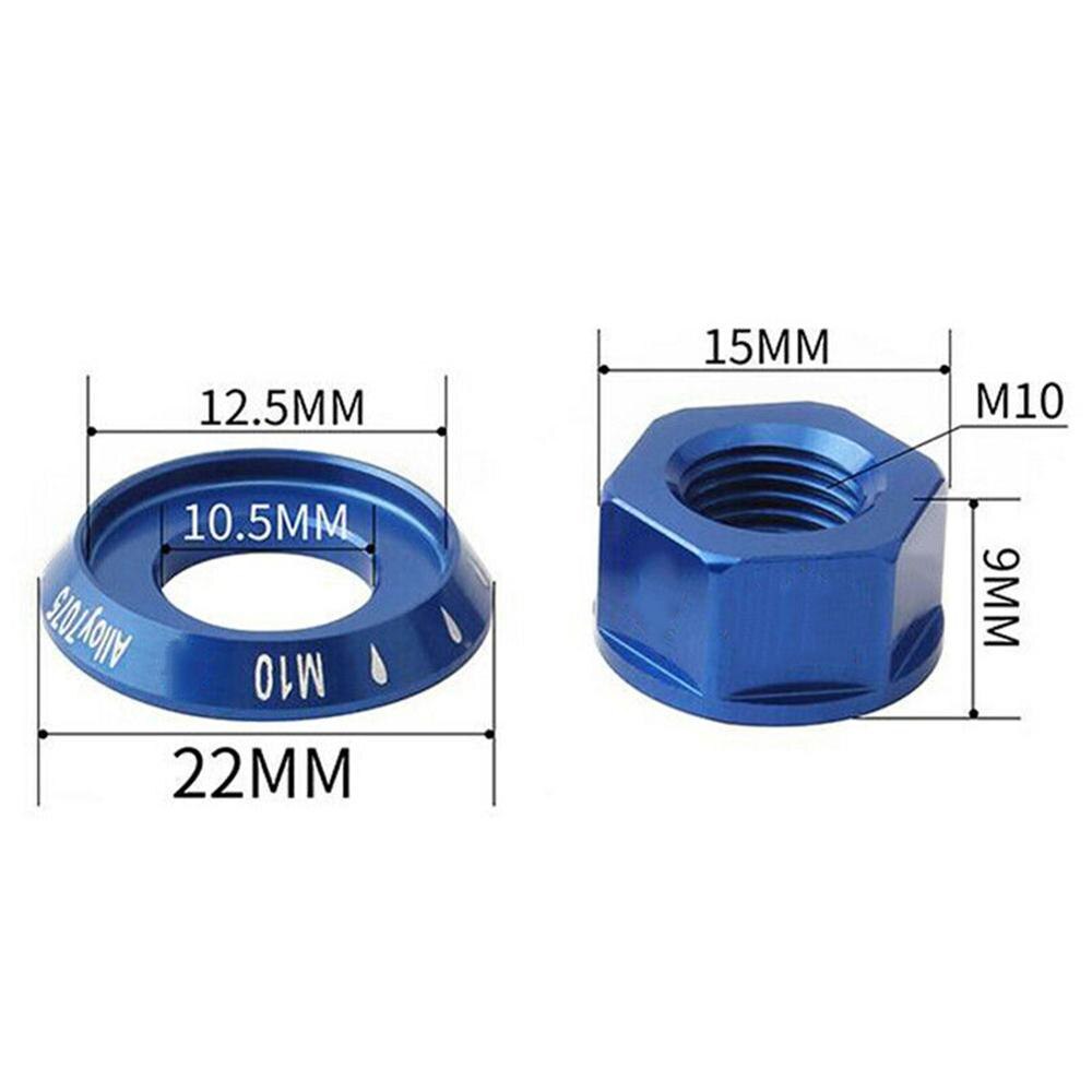 2 Stks/zak Fiets Hub Moer M10 Fixed Gear Mtb Racef... – Grandado