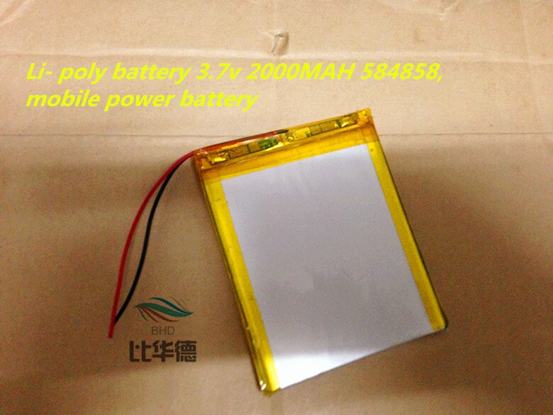 tablet battery Li- poly battery 3.7v 2000MAH 58485... – Grandado