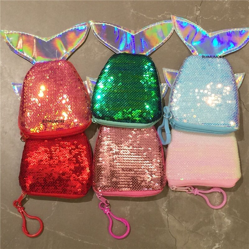 1x color random, Girl's Plush Purse , fish key hoo... – Vicedeal