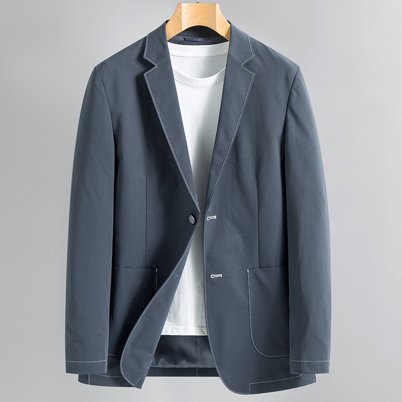 Neue luxus Männer Anzug Jacke Einreiher Casual Her... – Grandado