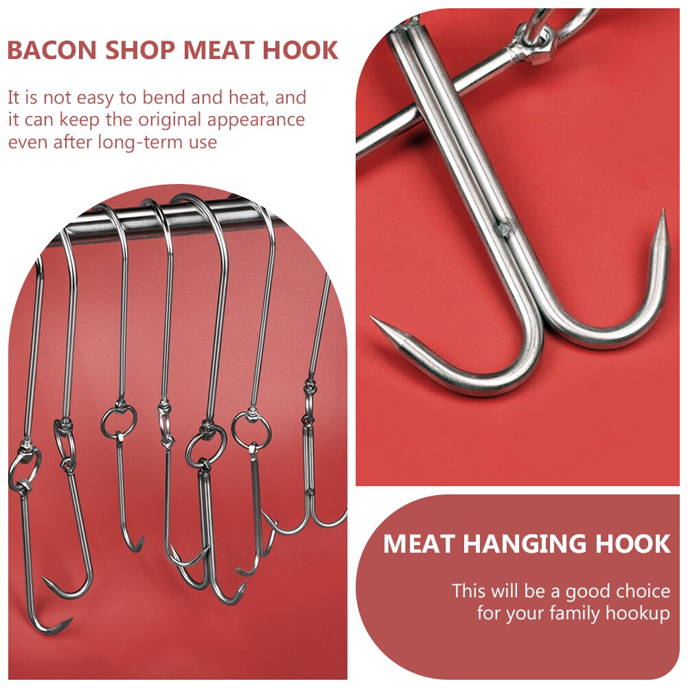 Stainless Steel Meat Hook Durable Meat Hanging Hoo... – Grandado