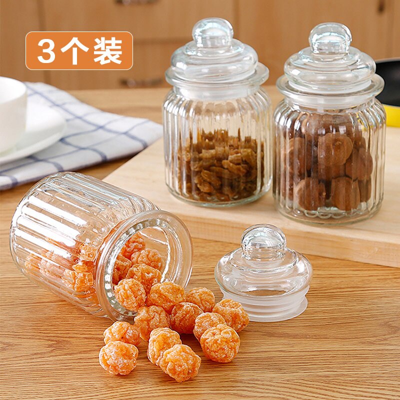 Fragrant Color Glass Tea Jar Sealed Jar Transparen... – Vicedeal