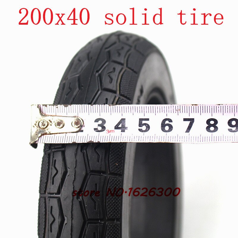 200x40 Electric Scooter Solid Tubeless Tires Wheel Tyres 8 inch folding ...