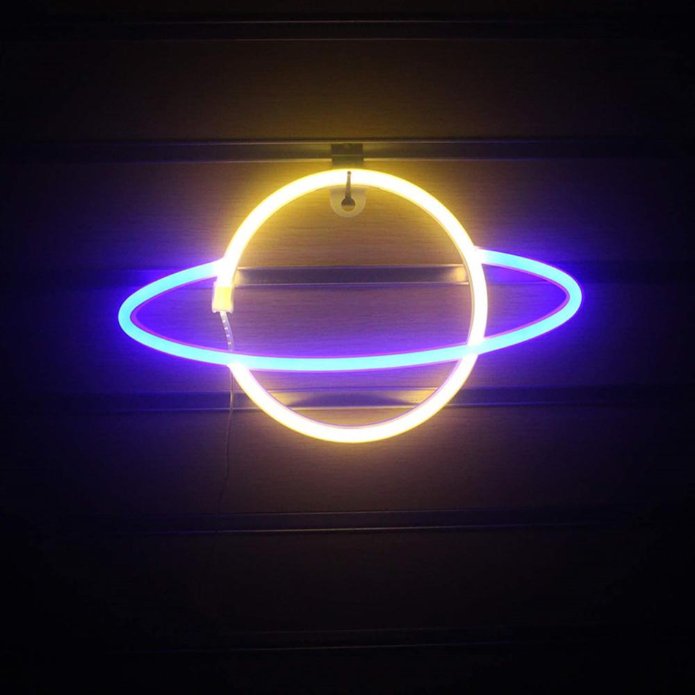 LED Neon Lamp Elliptical Planet Shaped Sign Neon L... – Grandado