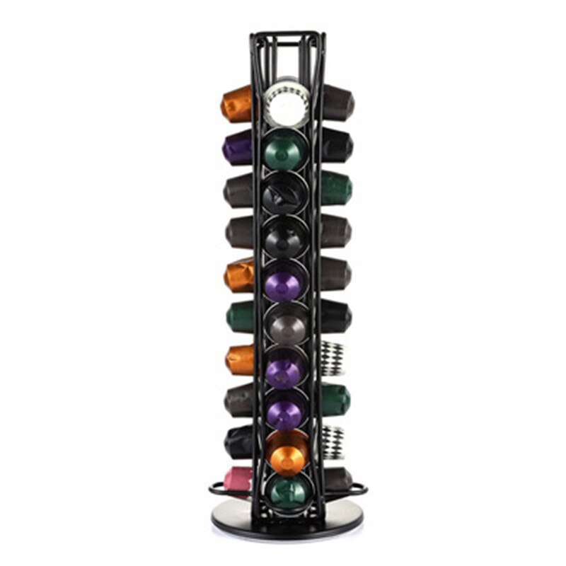 Nespresso Capsule Zwarte Roterende Rack Rvs 360 Gr... – Vicedeal