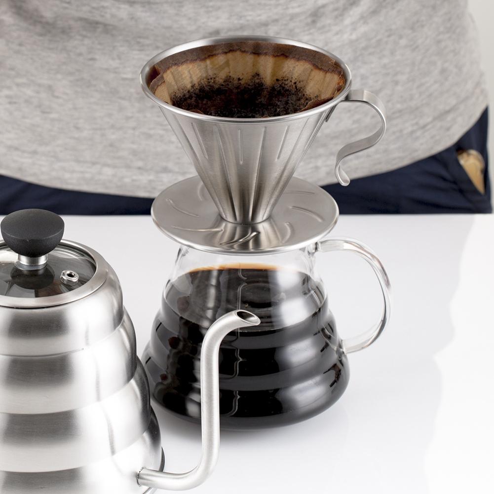 Stainless Steel Reusable Coffee Filter Holder Pour... – Vicedeal