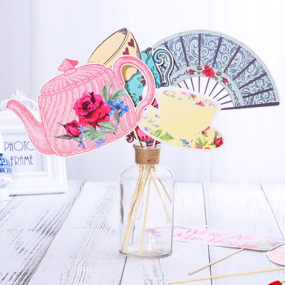 Tinksky 30 Pcs Funny Tea Party Photo Booth Props P... – Grandado