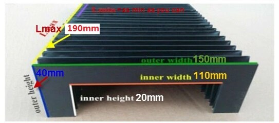 Dust Protection bellows cover,inside: 110mmx20mm, ... – Vicedeal