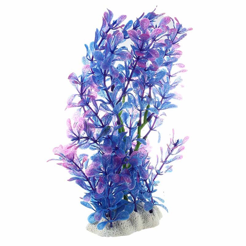 Artificial Plastic Water Plant Purple-blue Deco of... – Grandado