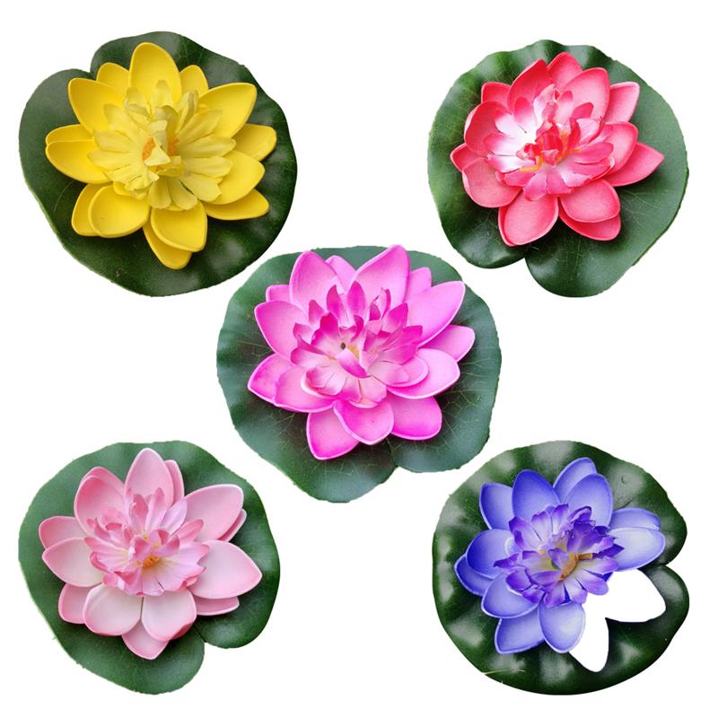 5pcs Artificial Flower Floating Water Lily EVA Lot... – Vicedeal