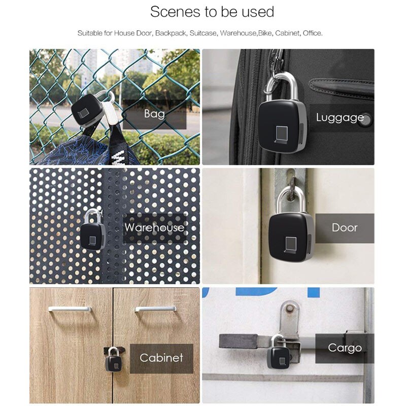 USB Rechargeable Smart Keyless Fingerprint Lock Un... – Grandado