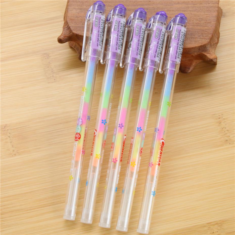 1Pc Leuke Inkt 6 Kleuren Markeerstift Marker Brief... – Grandado