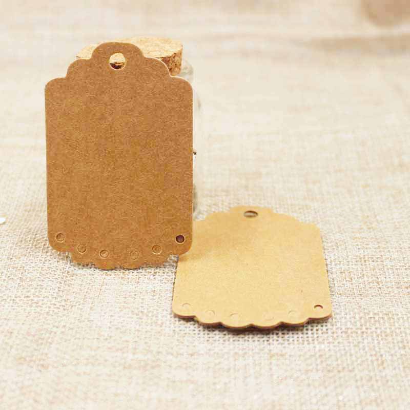 200pcs Kraft Paper Tag tree Shape Label Wedding Ev... – Grandado